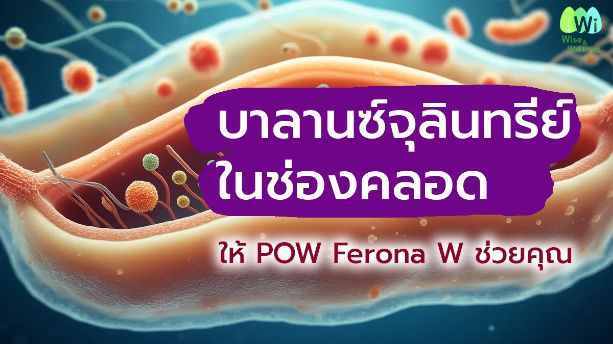 บาลานซ์จุลินทรีย์ในช่องคลอด ให้ POW Ferona W ช่วยดูแลคุณ